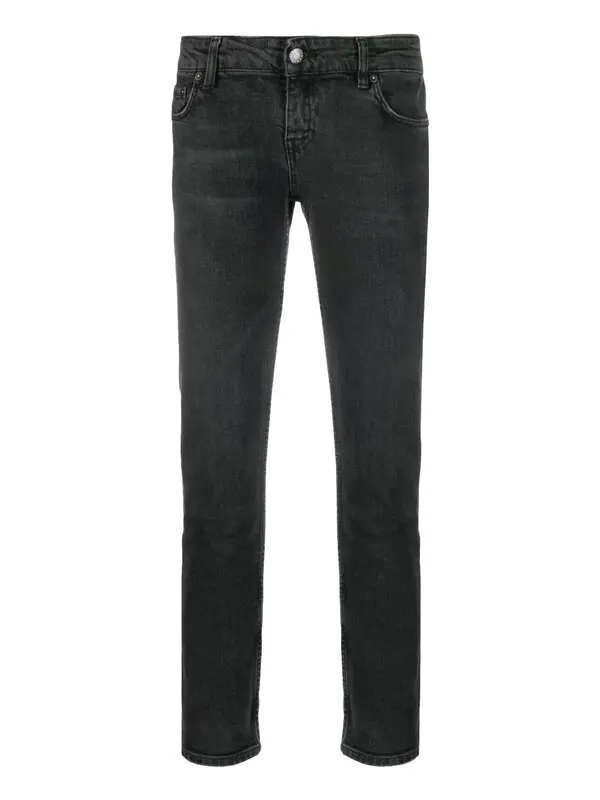 Prada 2000s Low-rise Cropped Skinny Jeans - Grey