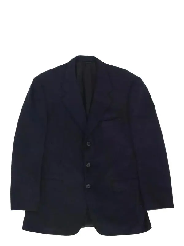 Burberry 2000s Notched Blazer - Blue