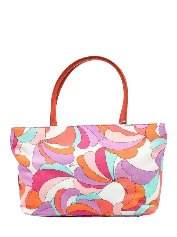 Emilio Pucci Geometric-print Tote Bag - Red