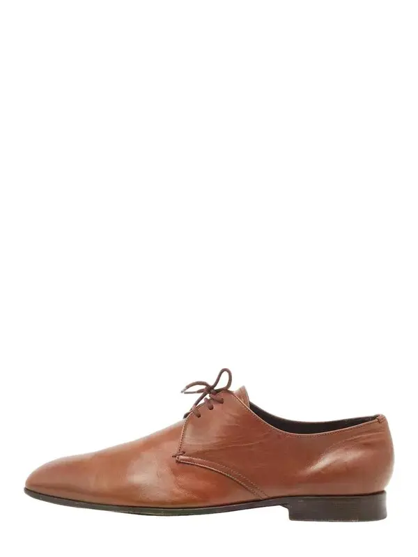 Prada Smooth Leather Derby Shoes - Brown