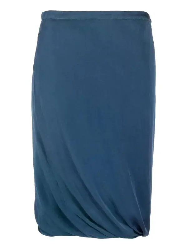 Missoni 2000s Draped Knee-length Skirt - Blue