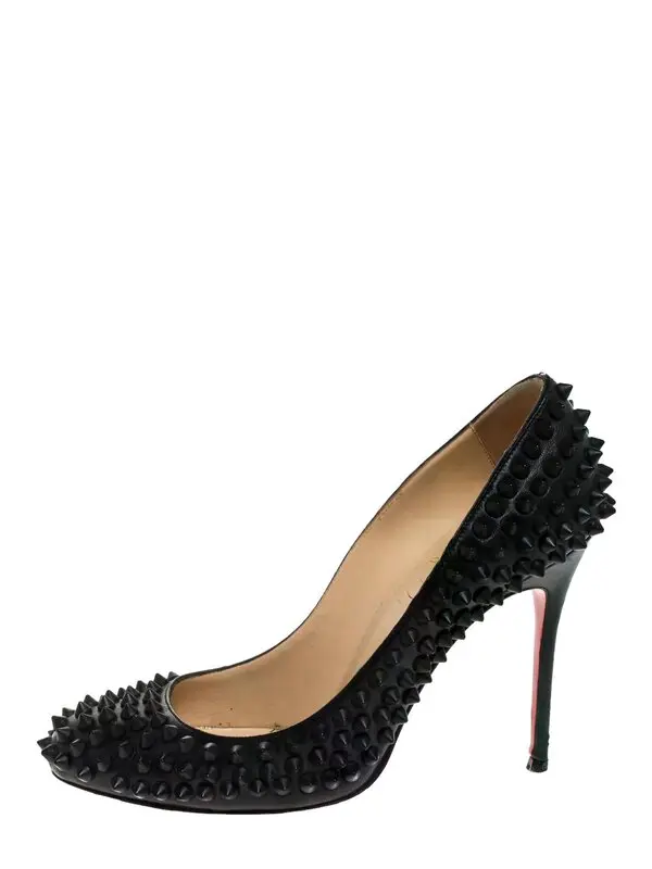CHRISTIAN LOUBOUTIN 100mm Fifi Spike Leather Pumps - Black