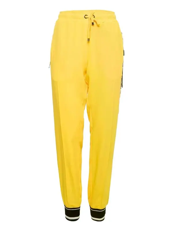 Dolce & Gabbana Logo-tape Crepe Track Pants - Yellow