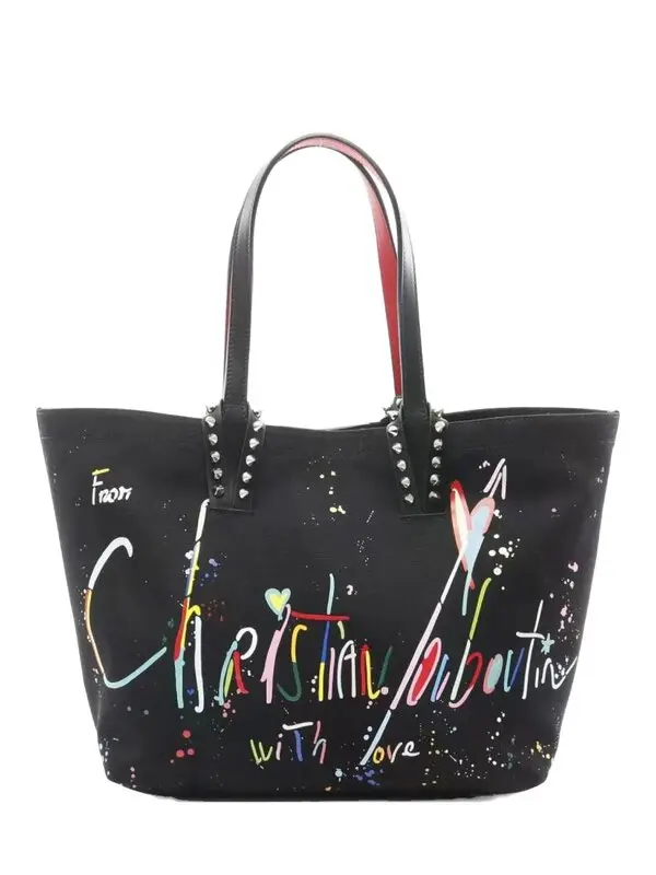CHRISTIAN LOUBOUTIN Cabata Logo-print Small Bag - Black