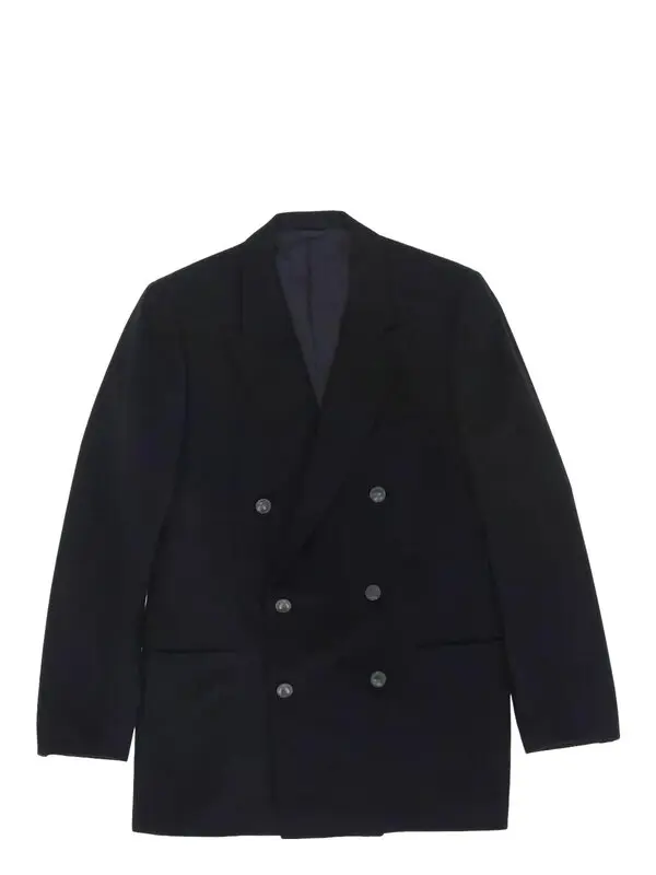 Saint Laurent 1970s Double-breasted Blazer - Blue