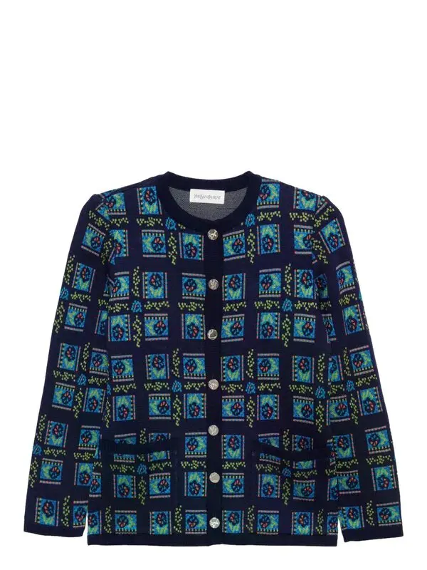 Saint Laurent 1990-2000s Cardigan - Blue