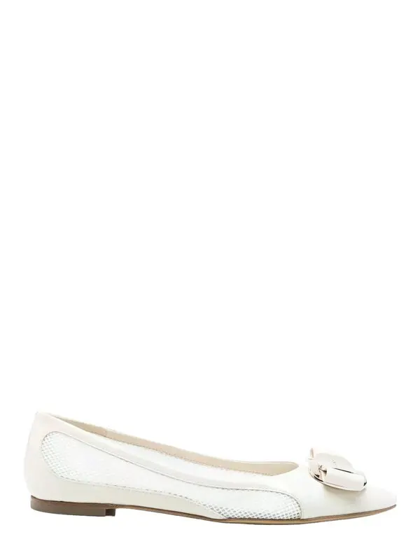 FERRAGAMO Zea Ballet Flats - Neutrals