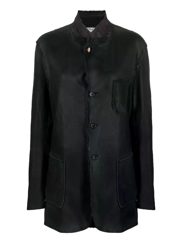 Comme Des Garçons 2010s Distressed Panelled Jacket - Grey