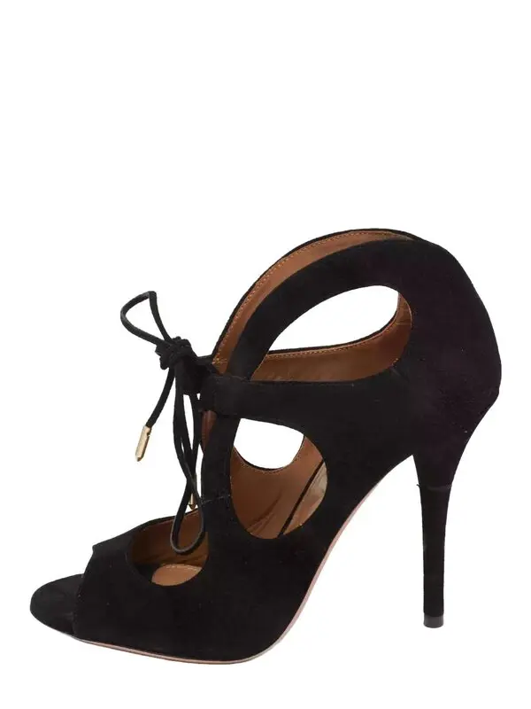 AQUAZZURA C'est Chic 105mm Sandals - Black