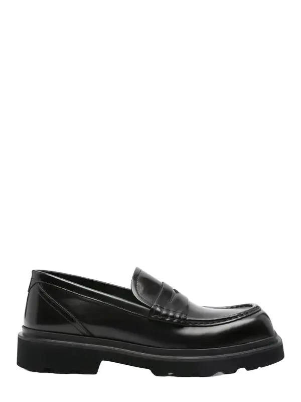 Dolce & Gabbana Leather Loafers - Black