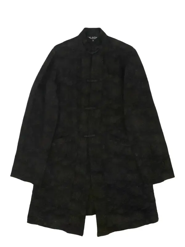 Comme Des Garçons Jacquard Coat - Black