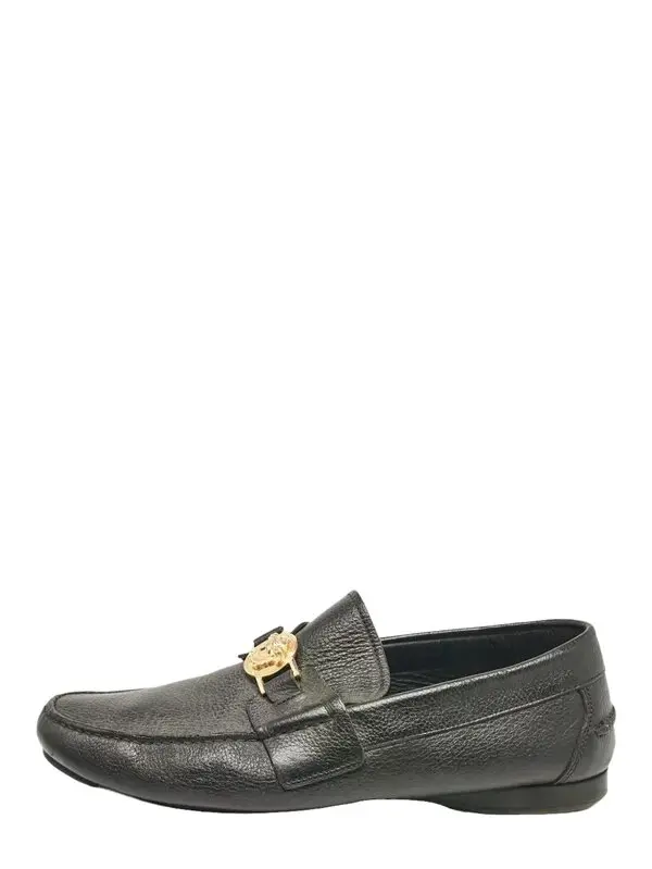 Versace Medusa Plaque Loafers - Black