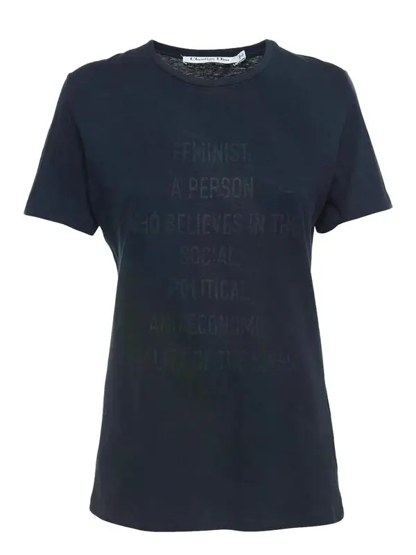 Dior Mélange-effect T-shirt - Blue