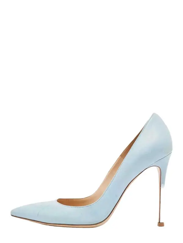 GIANVITO ROSSI 120mm Pointed-toe Pumps - Blue