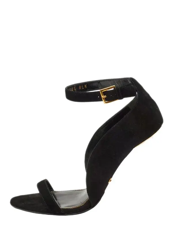 TOM FORD 110mm Suede Sandals - Black