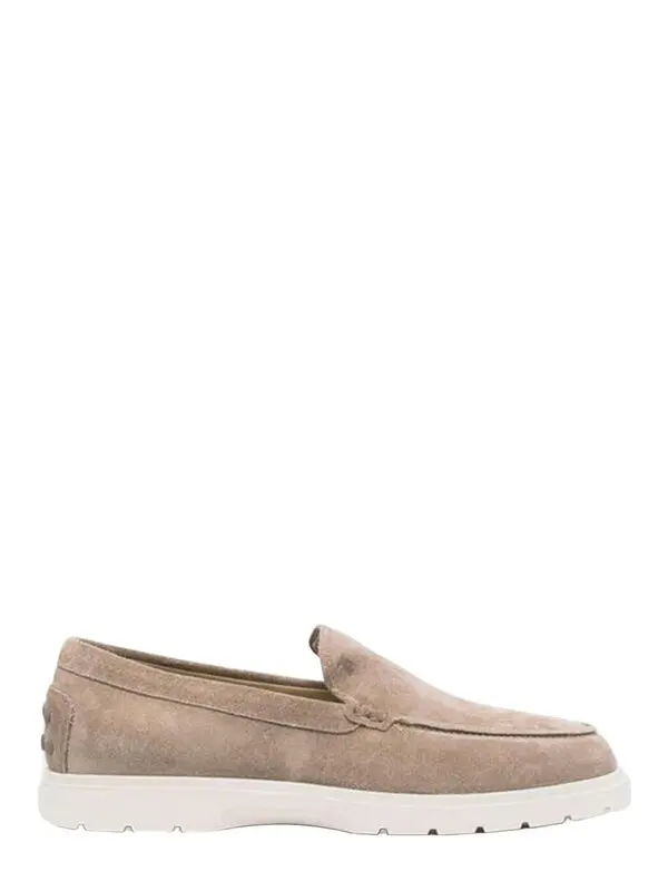 TOD'S Suede Loafers - Creta Chiaro