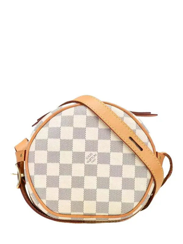 LOUIS VUITTON Damier Azur Boite Chapeaux Souple Pm Crossbody Bag - White