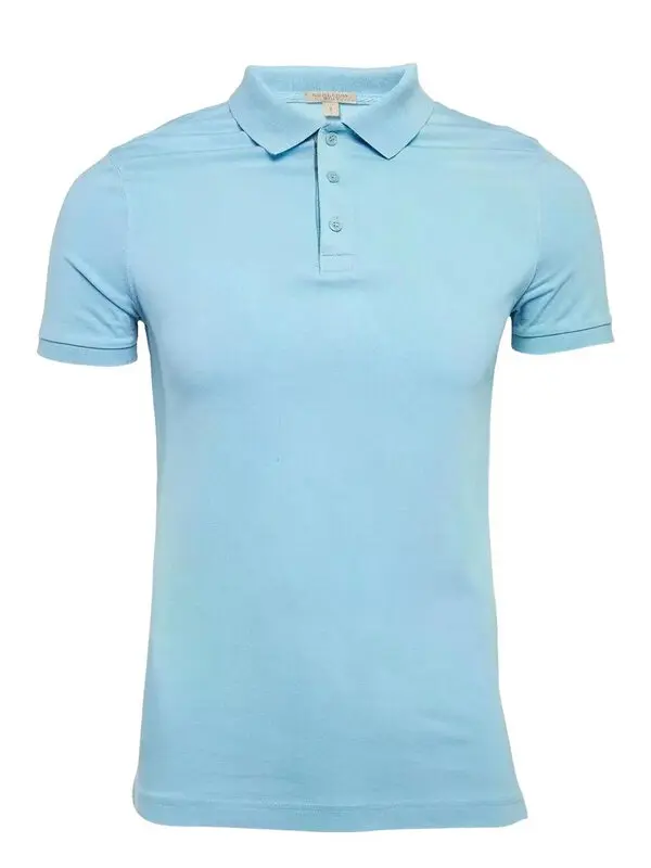 Burberry Cotton Polo Shirt - Blue