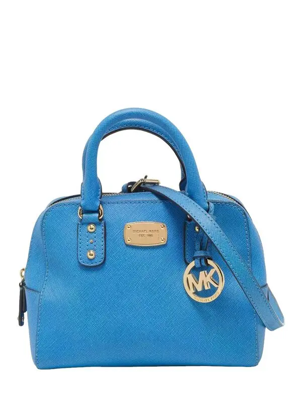 Michael Kors Textural Leather Handbag - Blue