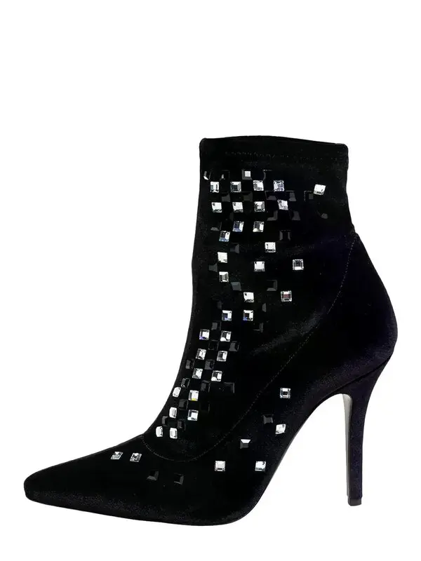 GIUSEPPE ZANOTTI 95mm Crystal-embellished Ankle Boots - Black