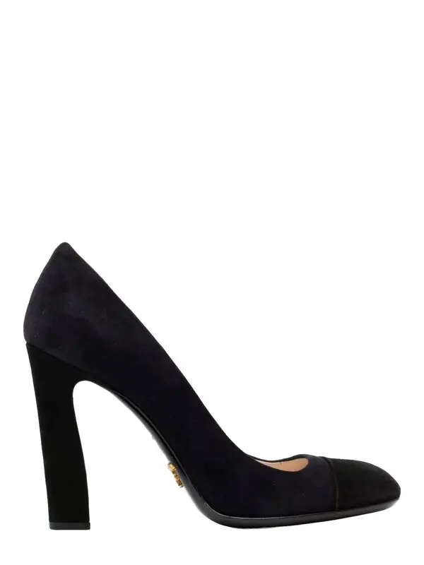 Prada 100mm Square-toe Pumps - Black