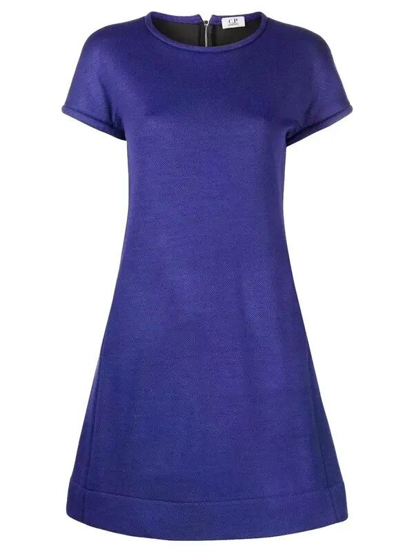 C.P. COMPANY 2000s A-line Dress With Detachable Collar - Purple