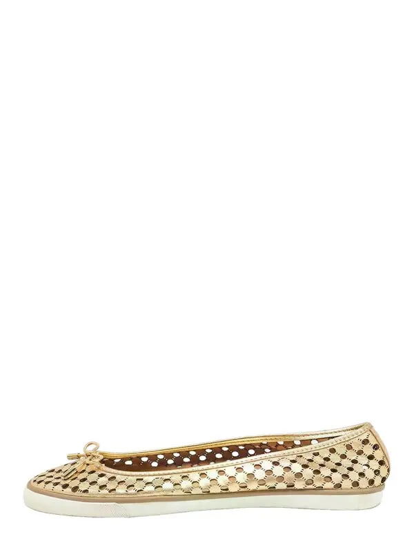 Tory Burch Perforated Ballet Flats - Gold