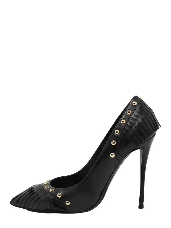 GIUSEPPE ZANOTTI 120mm Fringe-embellished Stiletto Pumps - Black
