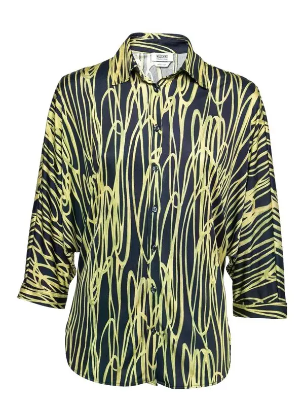 Moschino Abstract-print Shirt - Green