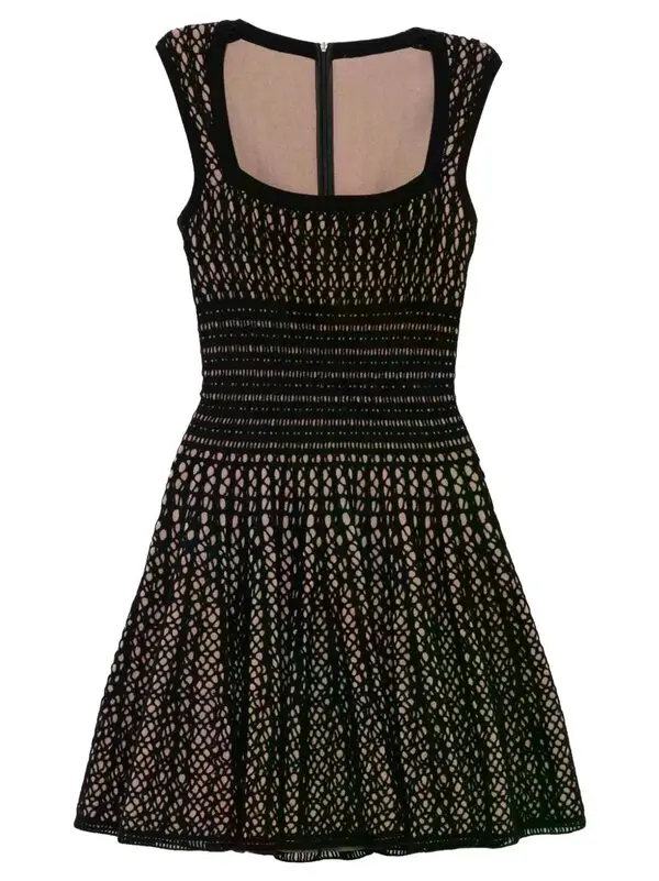 Alaïa 2000s Lace Midi Dress - Black