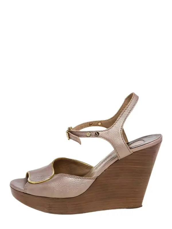 Chloé 100mm Leather Heeled Sandals - Neutrals