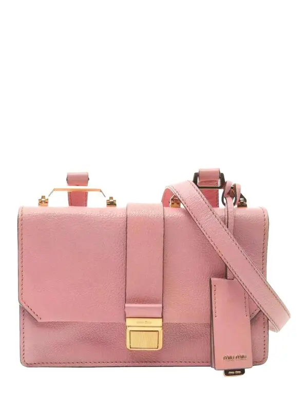 Miu Miu 2010s Madras Shoulder Bag - Pink