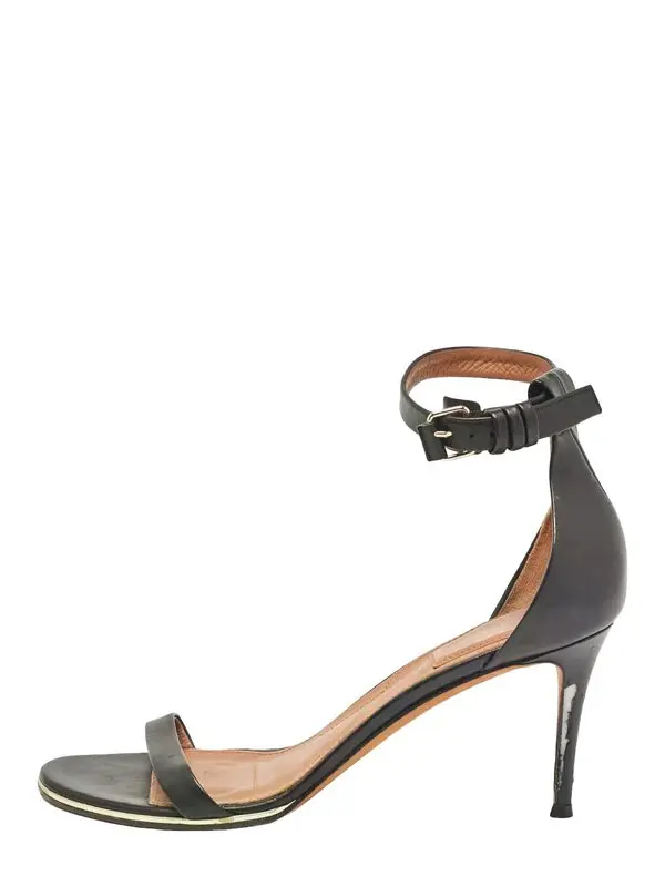 Givenchy 85mm Leather Ankle-strap Sandals - Black