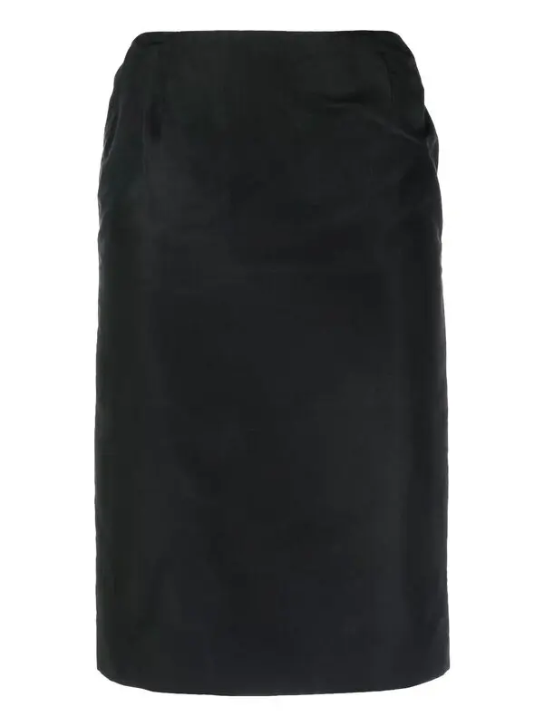 Dior 2000s High-waisted Pencil Skirt - Black