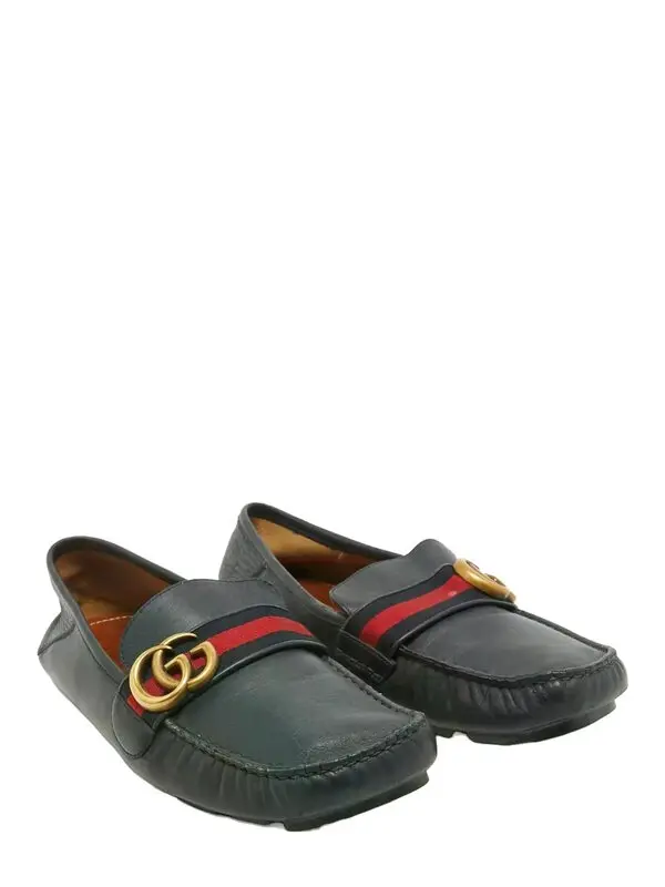 Gucci Gg Marmont Loafers - Blue