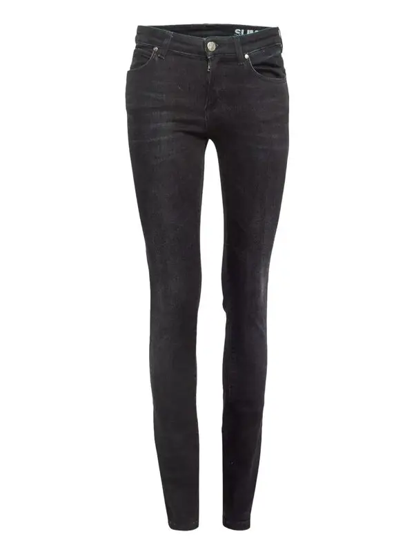 Versace Rhinestone Embellished Jeans - Black