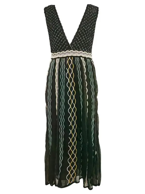 Missoni Wave-patterned Dress - Black