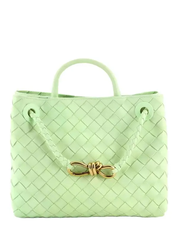 Bottega Veneta Andiamo Top Handle Intrecciato Nappa Small Satchel - Green