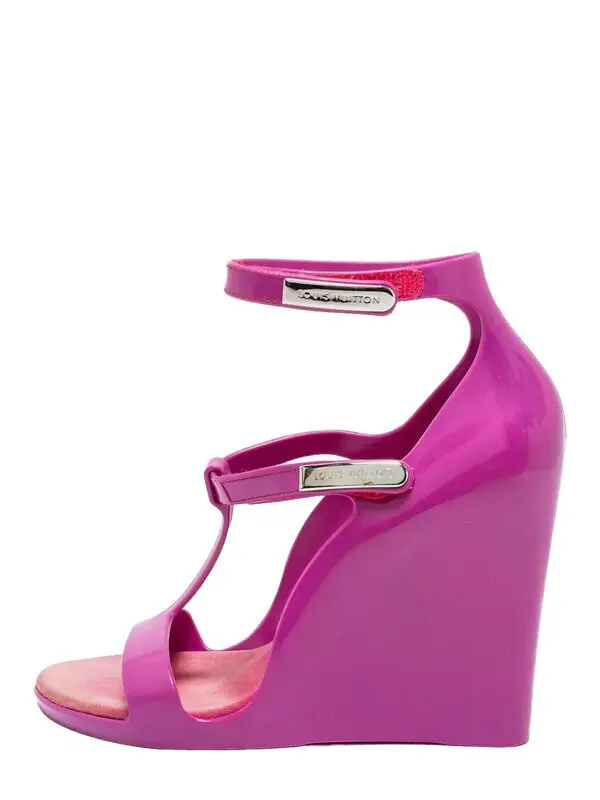 LOUIS VUITTON 120mm Wedge Sandals - Purple