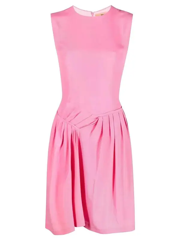 John Galliano 2000s Sleeveless Flared Dress - Pink