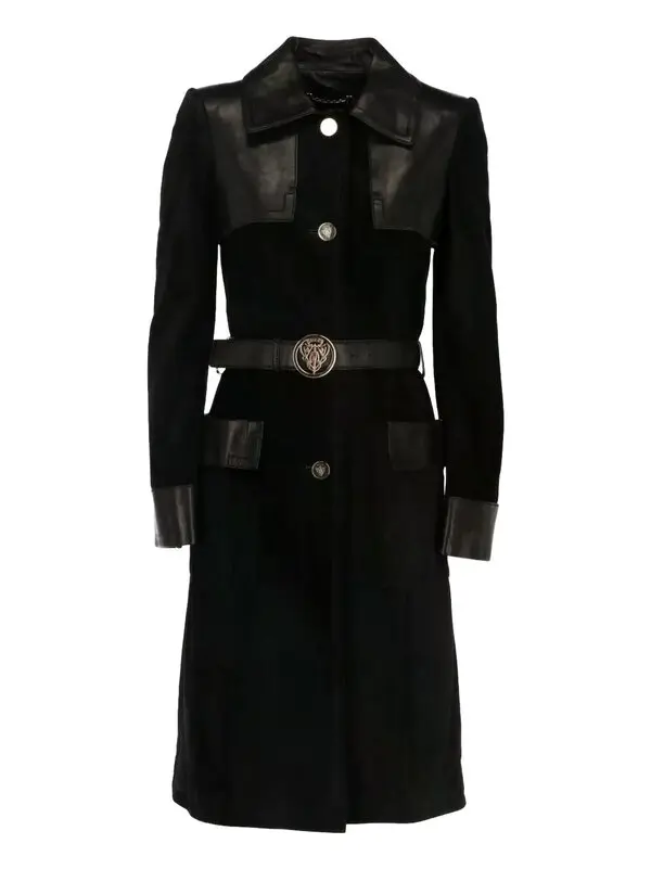 Gucci 2010s Belted Trench Coat - Black