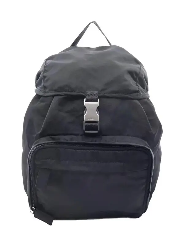 Prada 2010s Tessuto Montagna Drawstring Backpack - Black