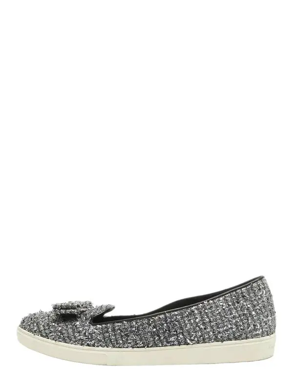 FERRAGAMO Bow-detailing Sneakers - Metallic