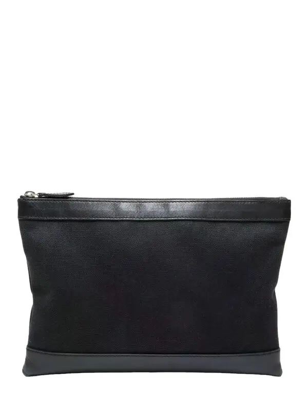 Balenciaga Pre-owned Canvas Clip-on Clutch Bag - Black