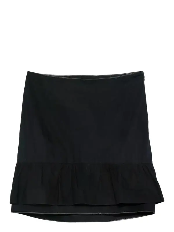 Marni 2000s Ruffled-hem Mini Skirt - Blue