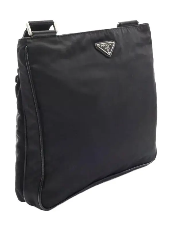 Prada 2000s Nylon Shoulder Bag - Black