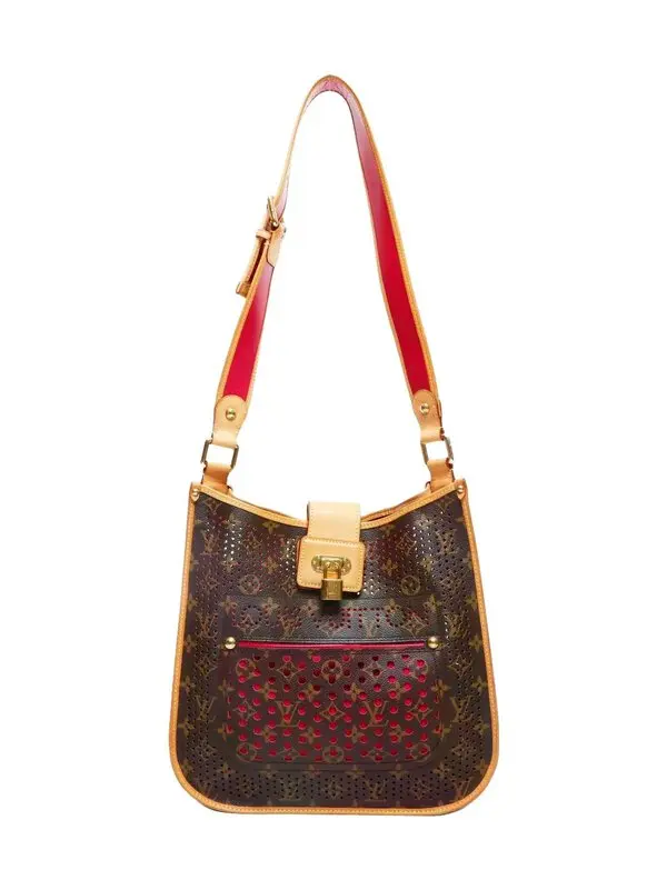 LOUIS VUITTON Musette Monogram-perfo Shoulder Bag - Brown