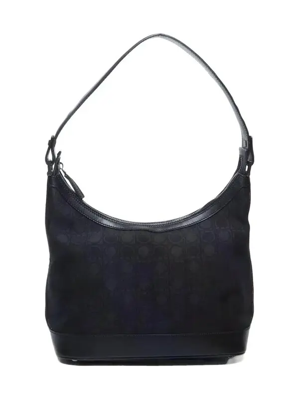 FERRAGAMO Gancini Shoulder Bag - Black