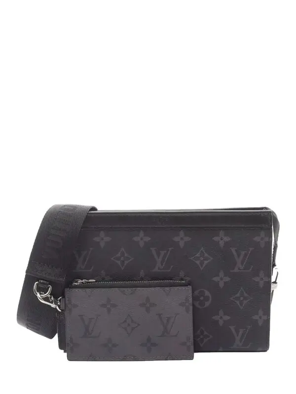 LOUIS VUITTON Monogram Eclipse Gaston Wearable Wallet Crossbody Bag - Black