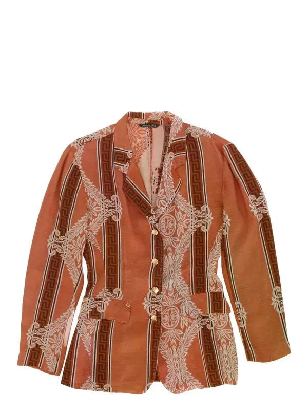 Jean Paul Gaultier Paisley-print Cotton Blazer - Orange
